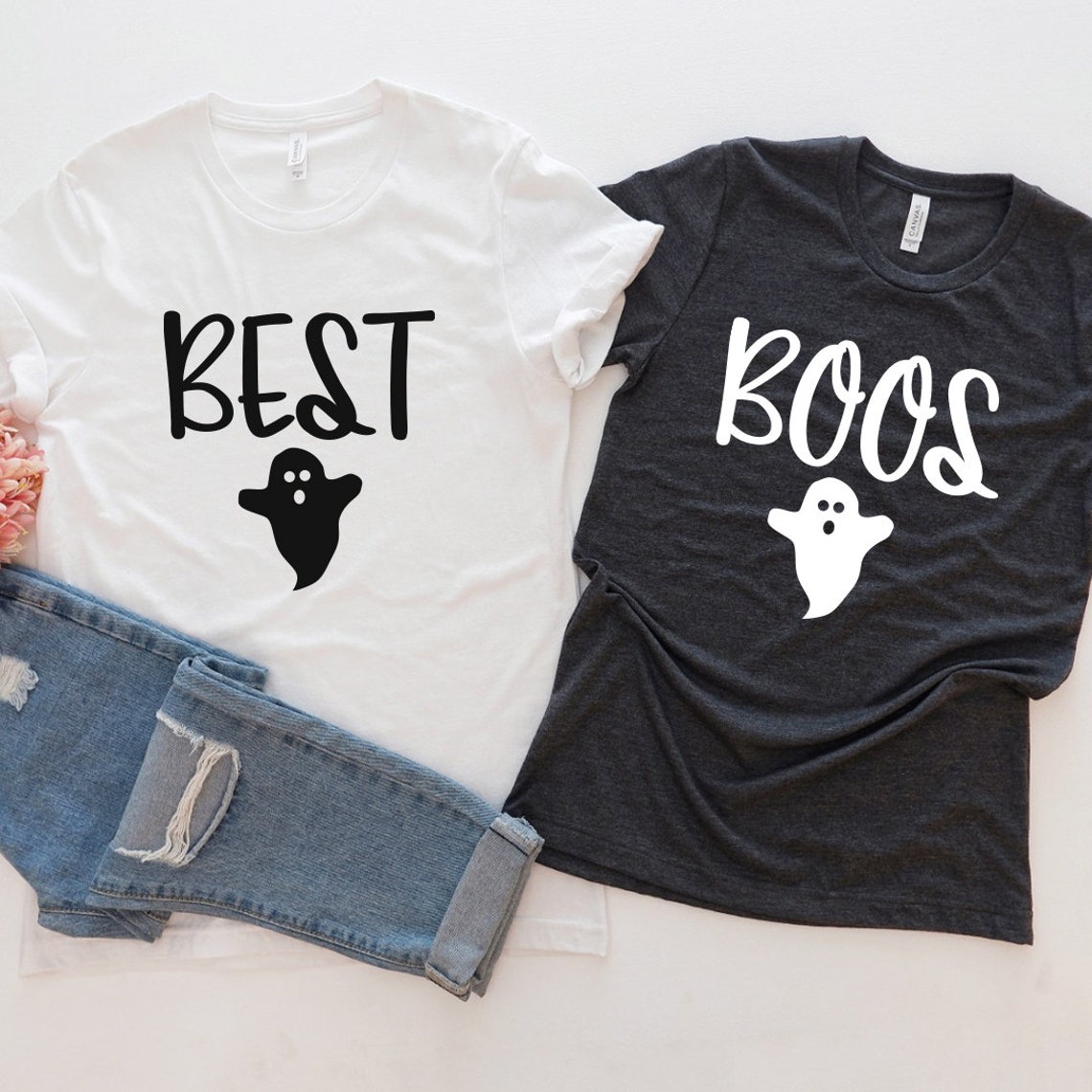 Best Boos Best Friends Shirts Ghost Halloween T-shirts - Etsy