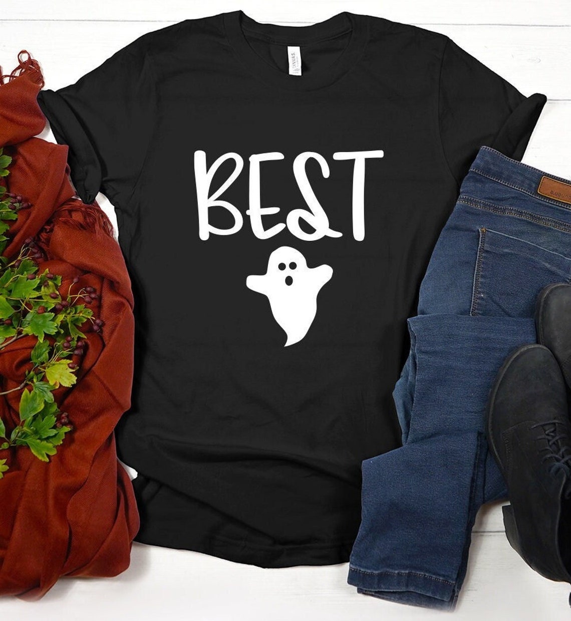 Best Boos Best Friends Shirts Ghost Halloween T-shirts - Etsy