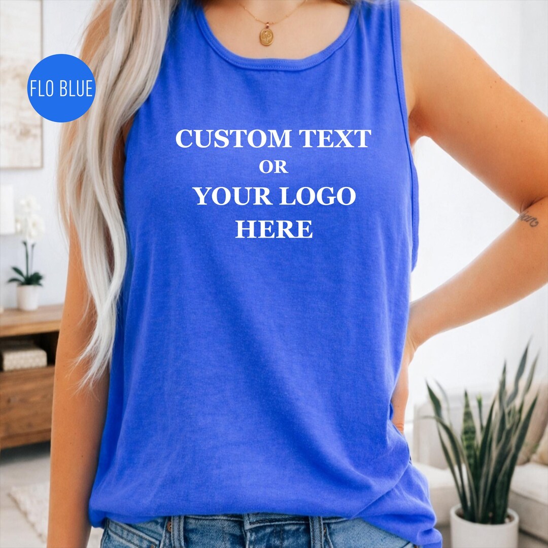 Comfort Colors® Personalized Tank Top, Custom Design 100% Cotton Tank ...