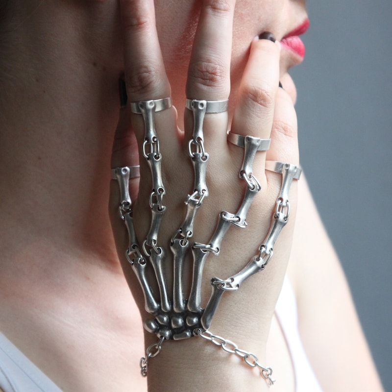 Gothic Ring With Bracelet - Etsy