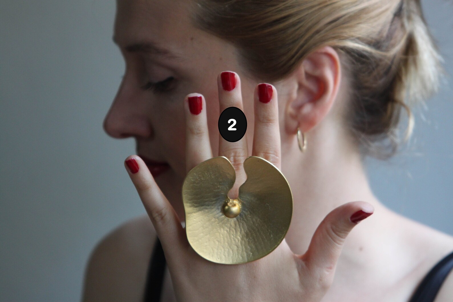 Adjustable Large Rings Extra Large Ring Large Lotus Leaf - Etsy