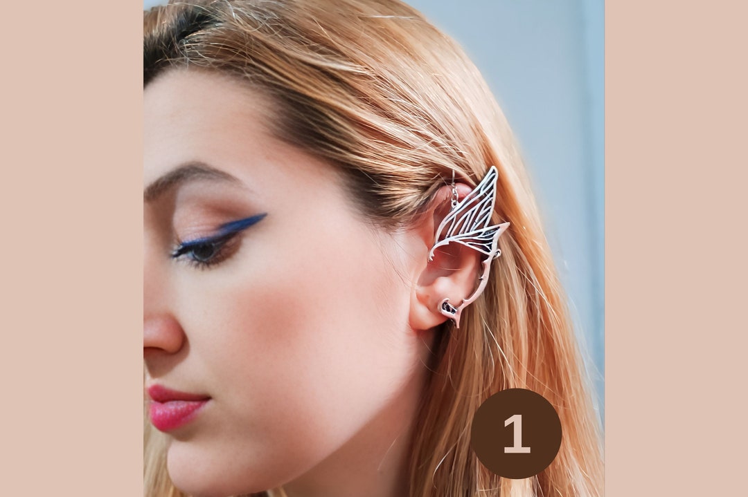 Elven Ear Cuff: Silver Fairy Ear Wrap, No Piercing - Etsy