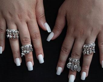 Dangle Charm Ring - Etsy