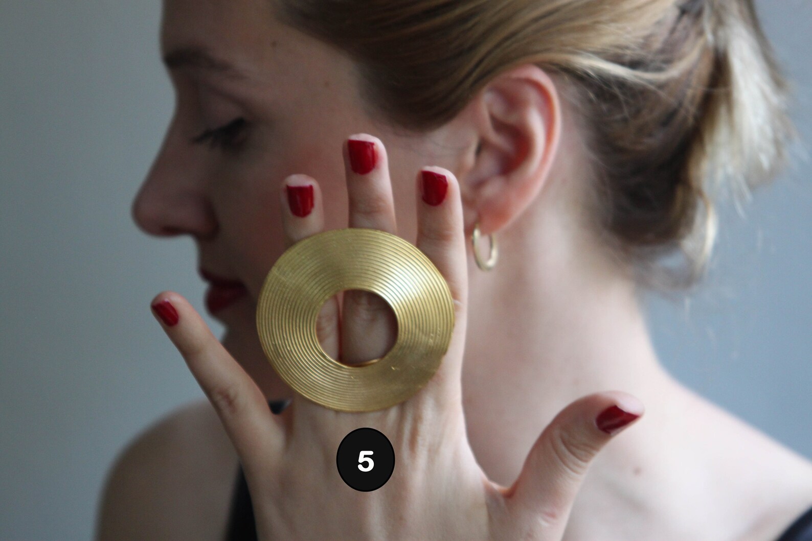 Adjustable Large Rings Extra Large Ring Large Lotus Leaf - Etsy