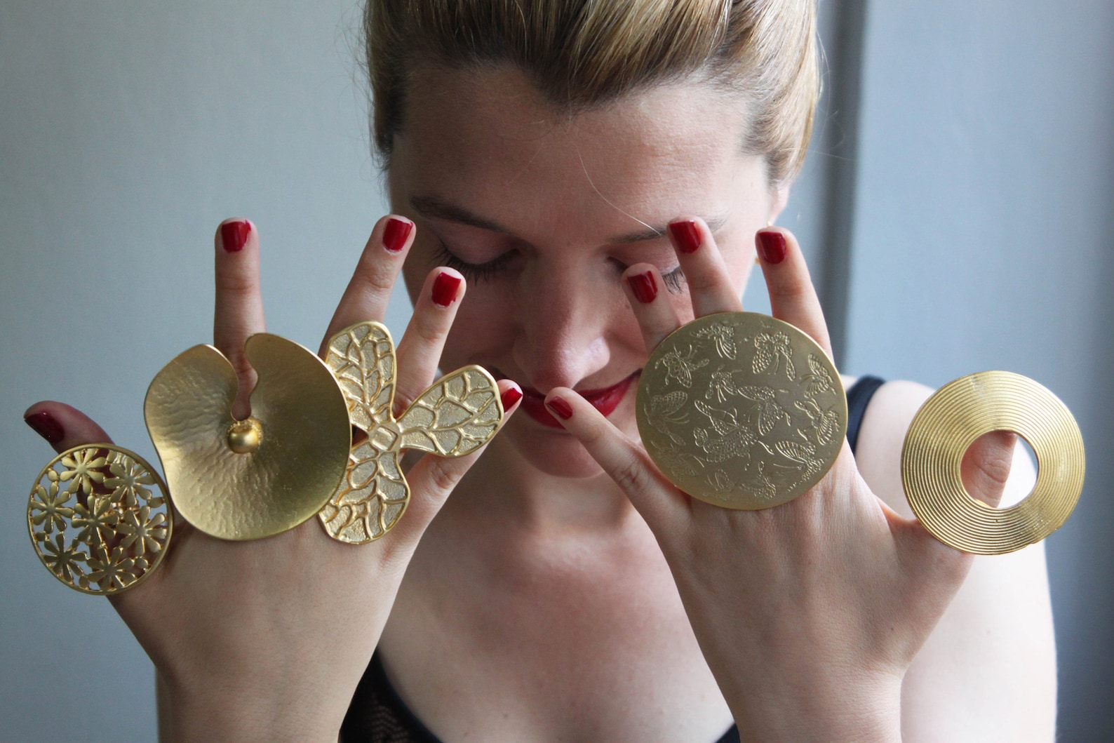 Adjustable Large Rings Extra Large Ring Large Lotus Leaf - Etsy