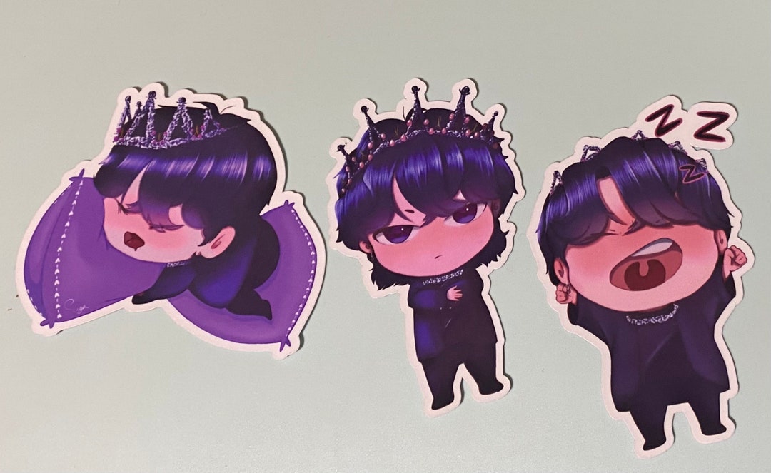 King Yoongi Chibi 3 Piece Sticker Set - Etsy
