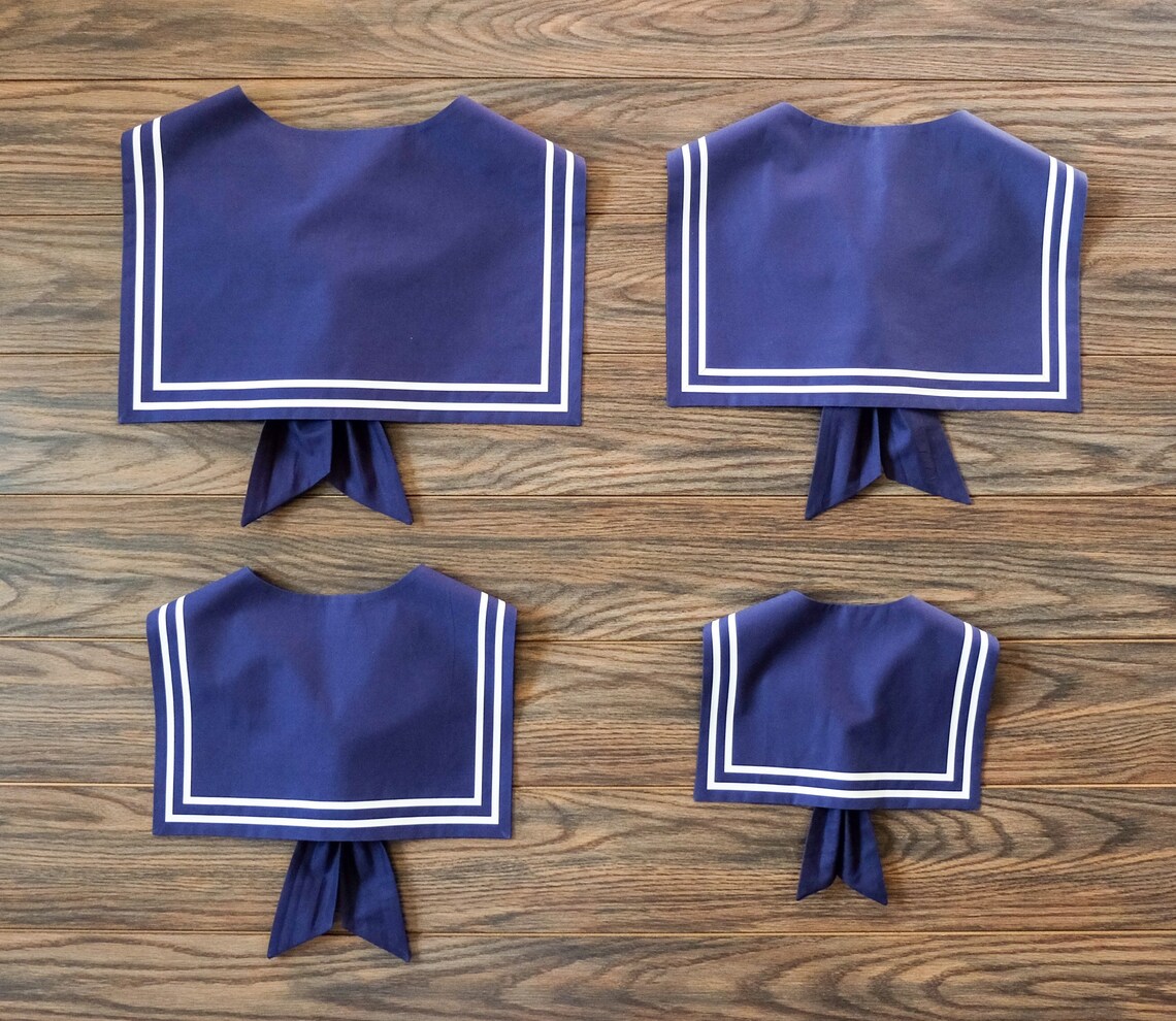 Sailor Collar Sewing Pattern With Pictures. 4 Sizes Included - Etsy