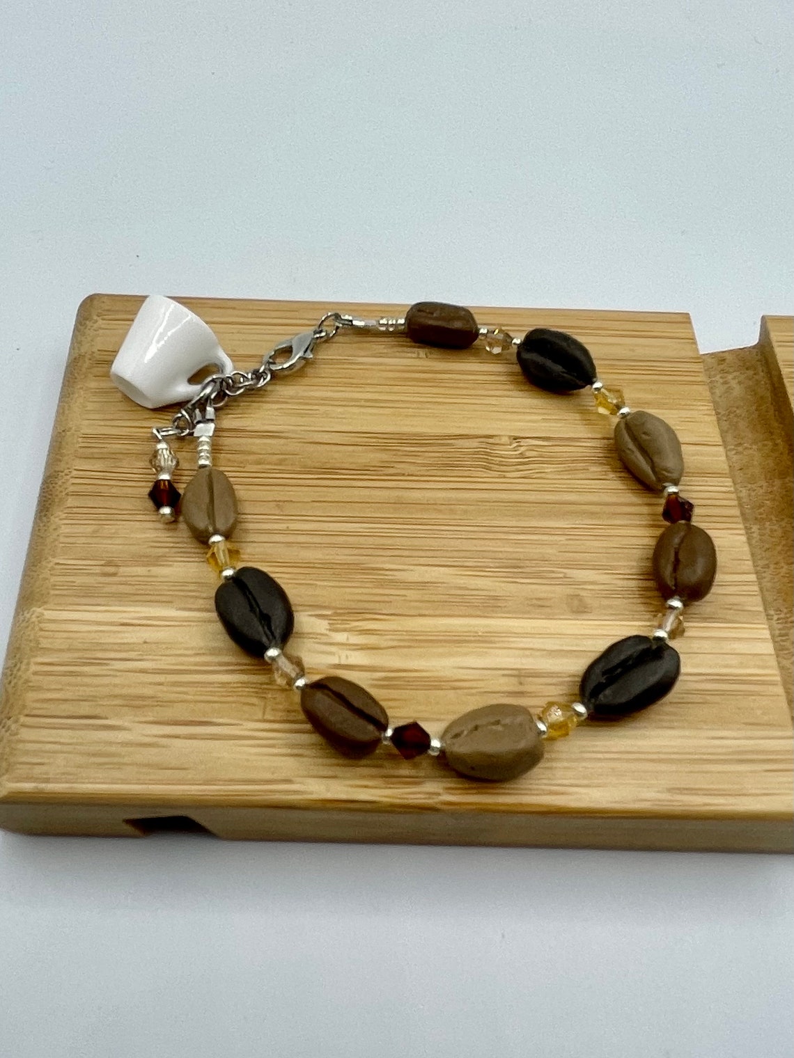 Coffee Bracelets Coffee Bean Charm Bracelet Coffee Lovers - Etsy