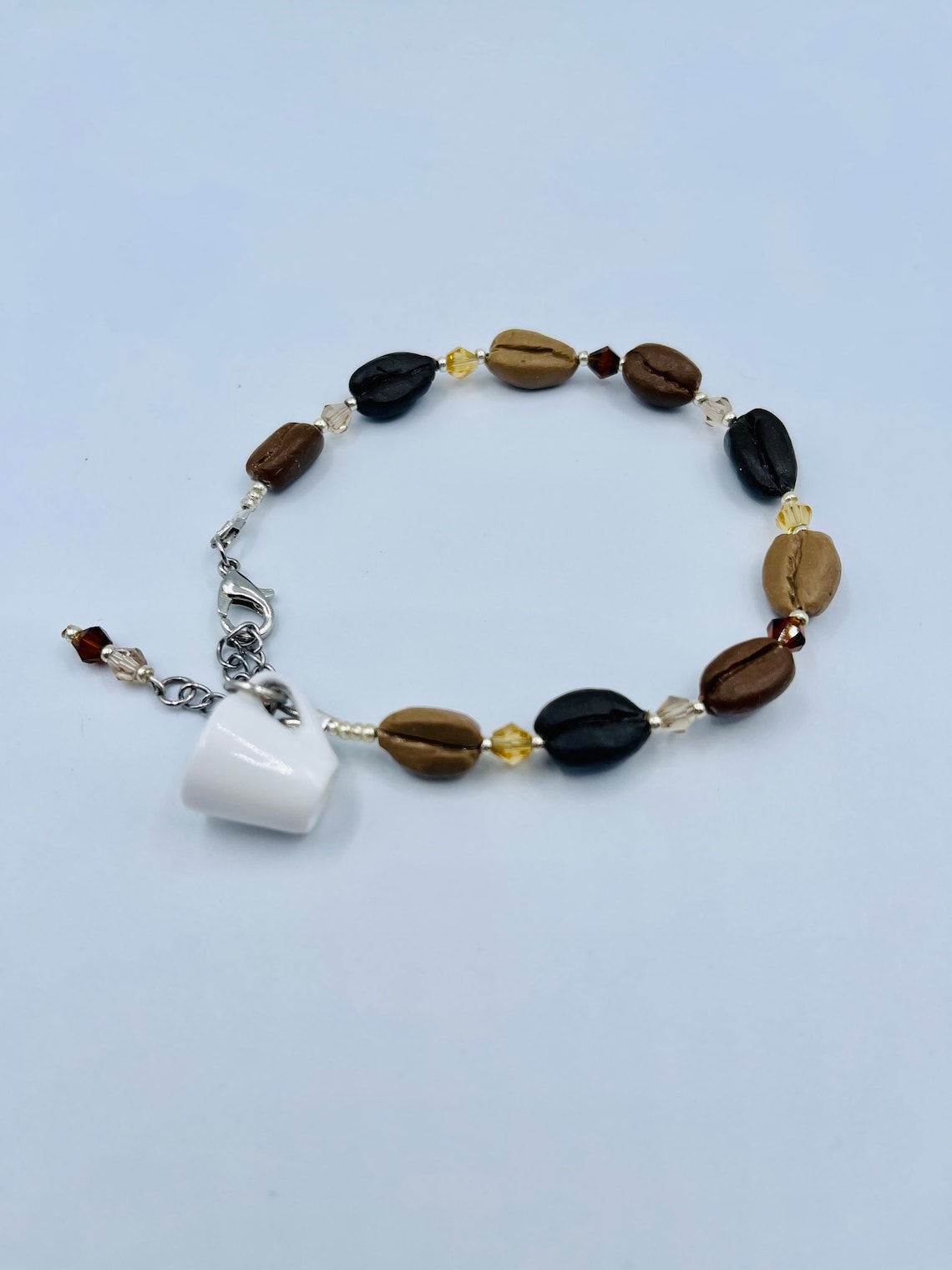 Coffee Bracelets Coffee Bean Charm Bracelet Coffee Lovers - Etsy