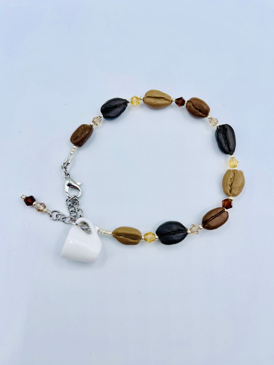 Coffee Bracelets Coffee Bean Charm Bracelet Coffee Lovers - Etsy