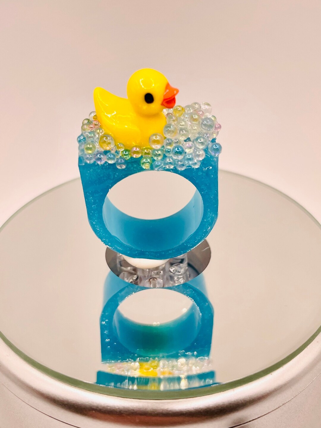 Rubber Duck Ring, Glow in the Dark Ring, Glowing Jewelry, - Etsy