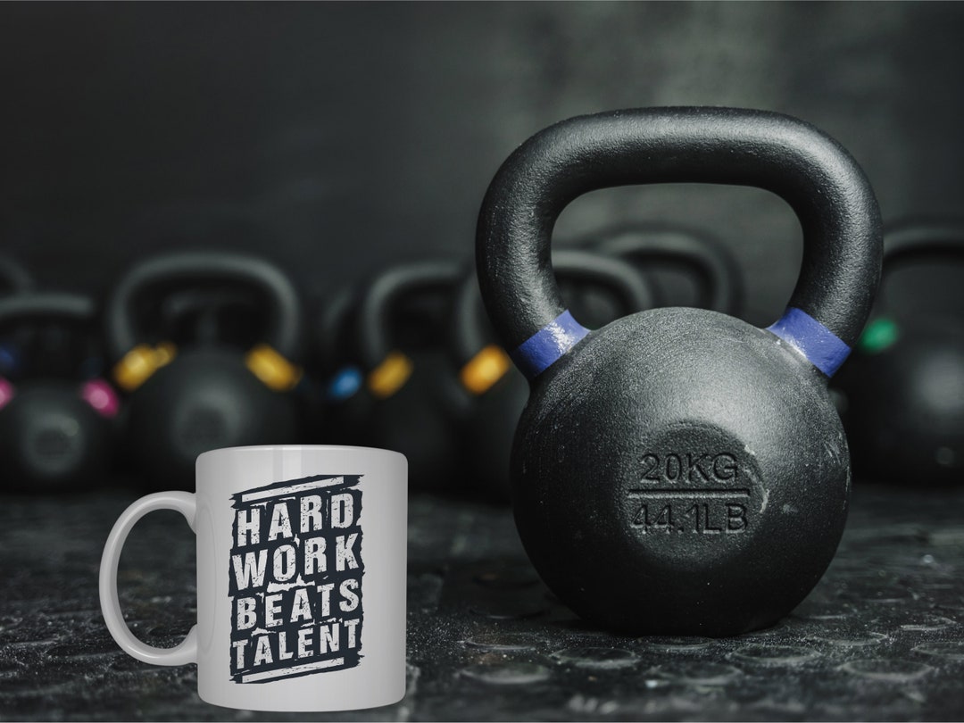 Hard Work Beats Talent Mug, Inspirational Coffee Mug, Premium Quality ...