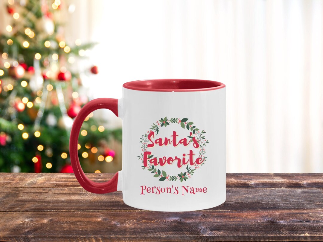 Personalized Christmas Coffee Mug, Custom Holiday Coffee Mug, Cute ...