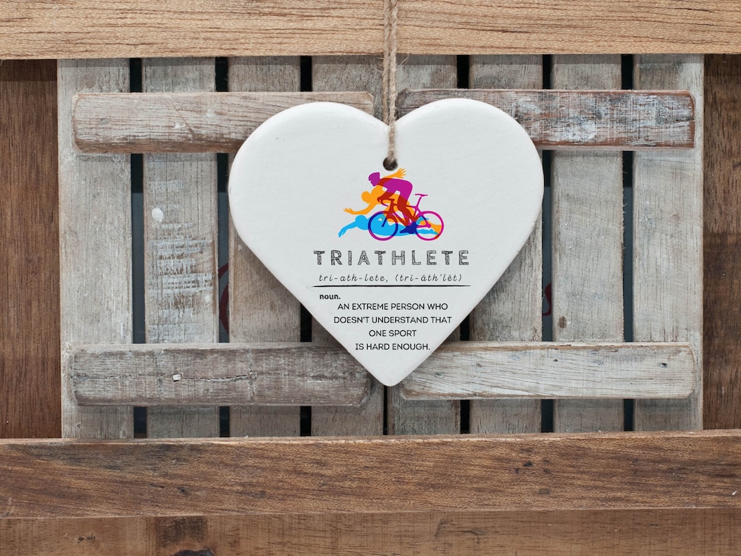 Triathlon Ornament, Triathlete Gifts, Premium Quality Gift Idea for ...