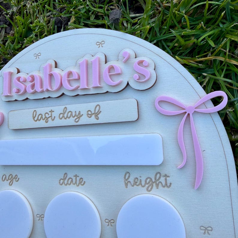 Reuseable First Day of School Sign With Bows - Etsy UK