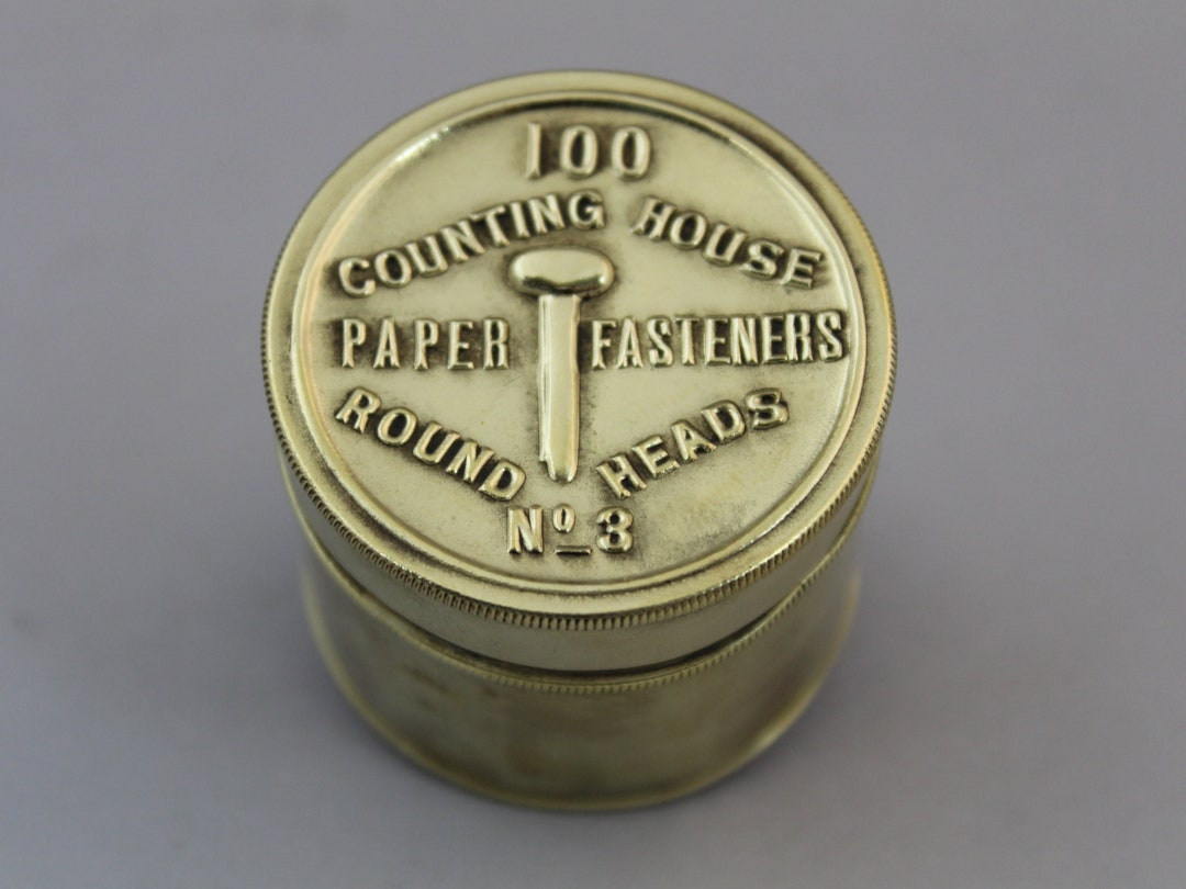 Paper Fasteners Brass Can - Etsy