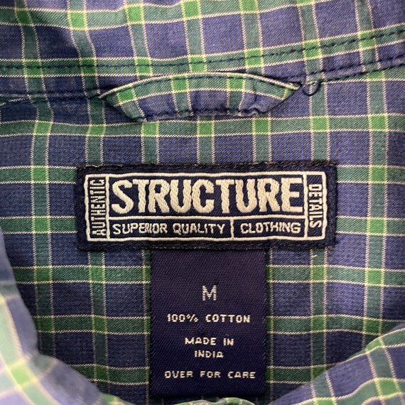 Vintage 2000s Structure One Pocket Plaid Pattern Prep… - Gem