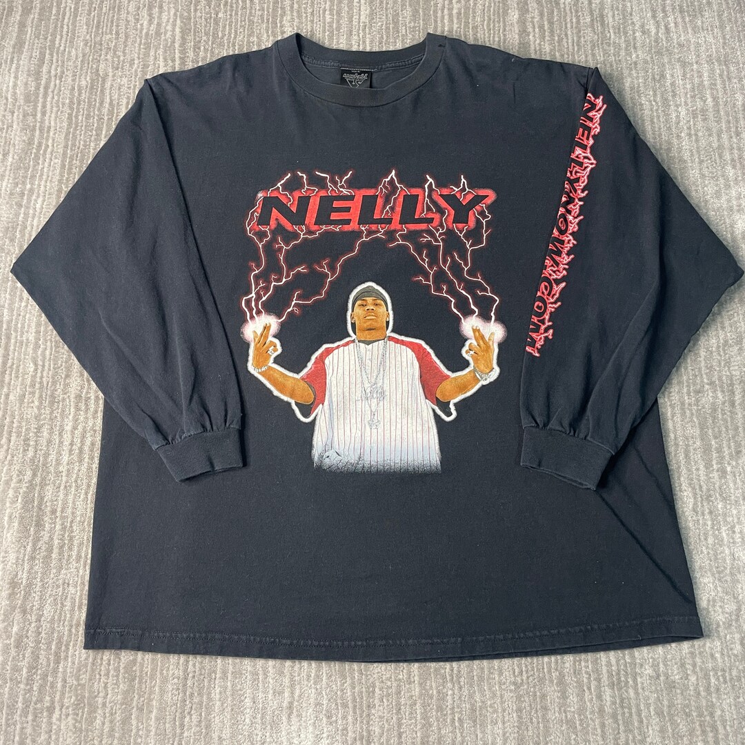 Vintage 2000s Nelly Spell Out Rap Tee Urban Hip Hop Y2K Aesthetic ...