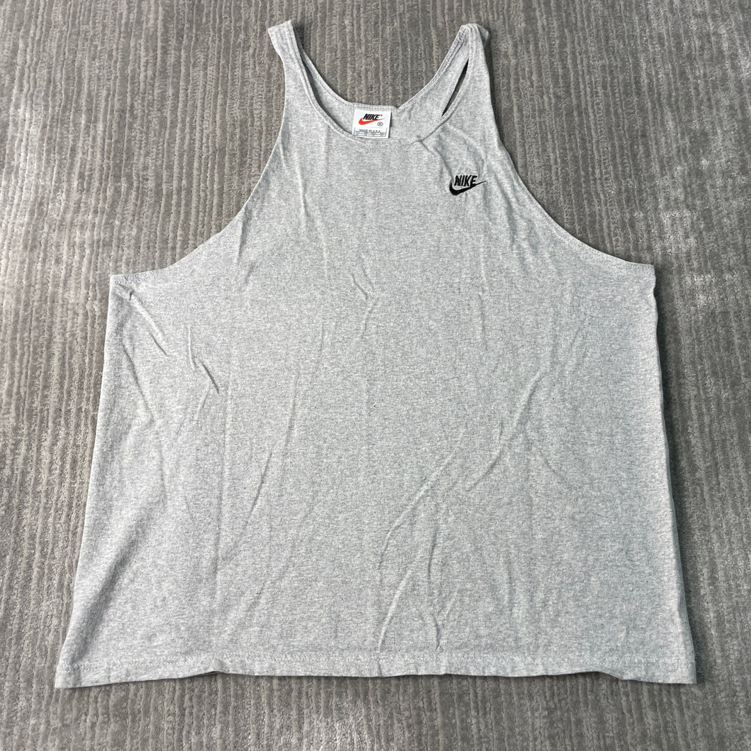 Vintage 90s Nike Swoosh Check Logo Basic Essential Streetwear Made in ...