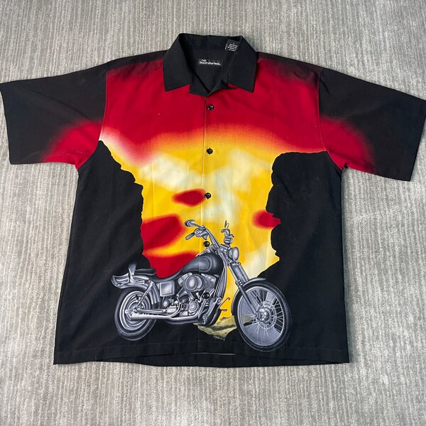 Graphic Button up Shirt - Etsy
