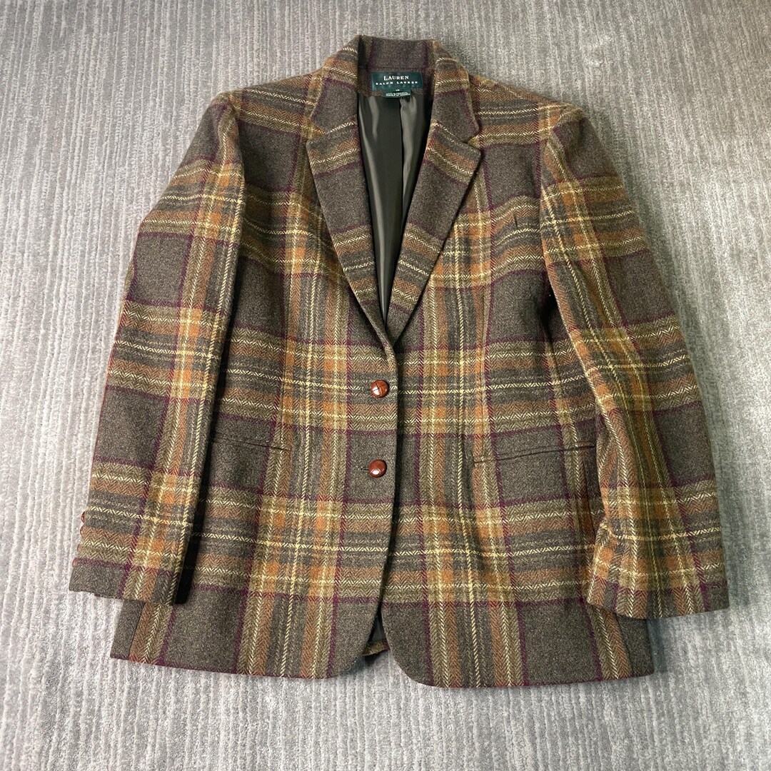 Vintage 2000s Polo Ralph Lauren Plaid Pattern Preppy Casual Y2K ...