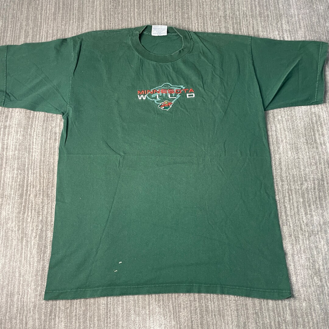 Vintage 2000s Minnesota Wild NHL Hockey Embroidered Stitched Logo Y2K ...