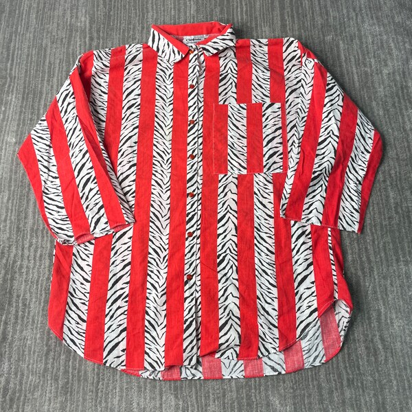 Vintage Zebra Button Up - Etsy
