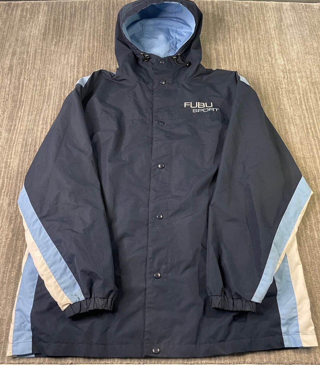 Vintage 2000s Fubu Y2K Fubu Sport Embroidered Raincoat Urban Streetwear ...