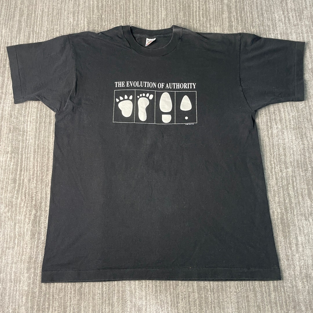 Vintage 90s the Evolution of Authority Humor Sayings Human Earth Life ...