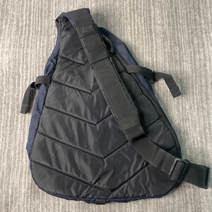 Vintage 2000s Gap Basic Blank Multi Pocket Essential Streetwear Y2K Aesthetic Navy Side Backpack ...