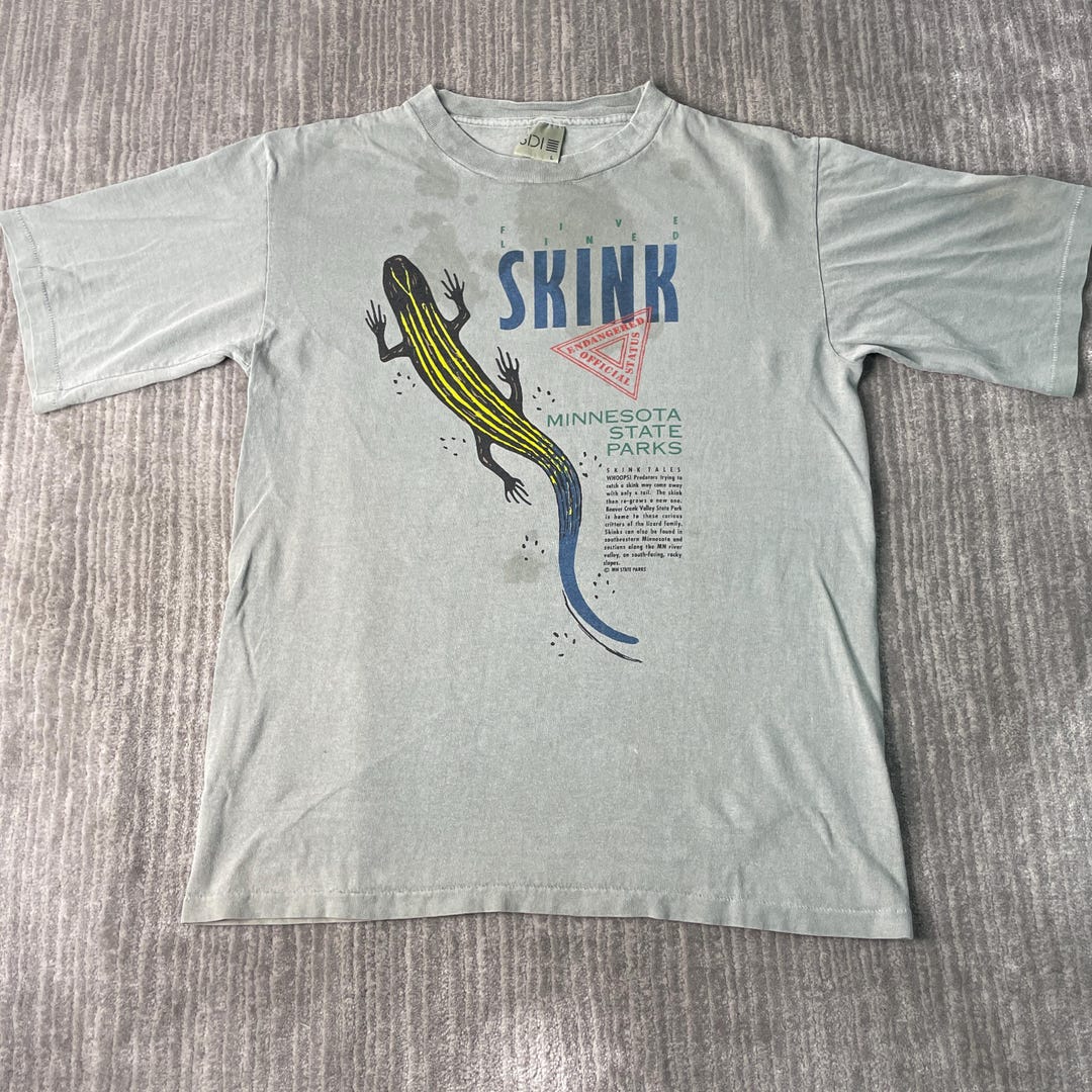 Vintage 90s Minnesota State Parks Skink Tales Animal Nature Single ...