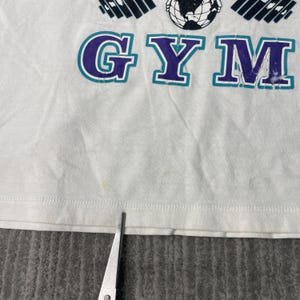 Vintage 90s World Gym Spell Out Sportswear Athletic Workout Basic ...
