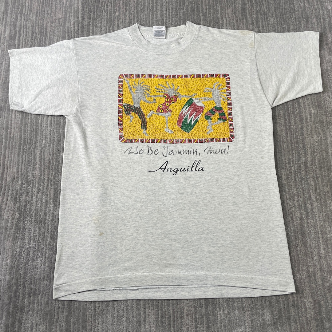 Vintage 90s We Be Jammin Jamaica Dancing Rasta Travel Souvenir Single ...