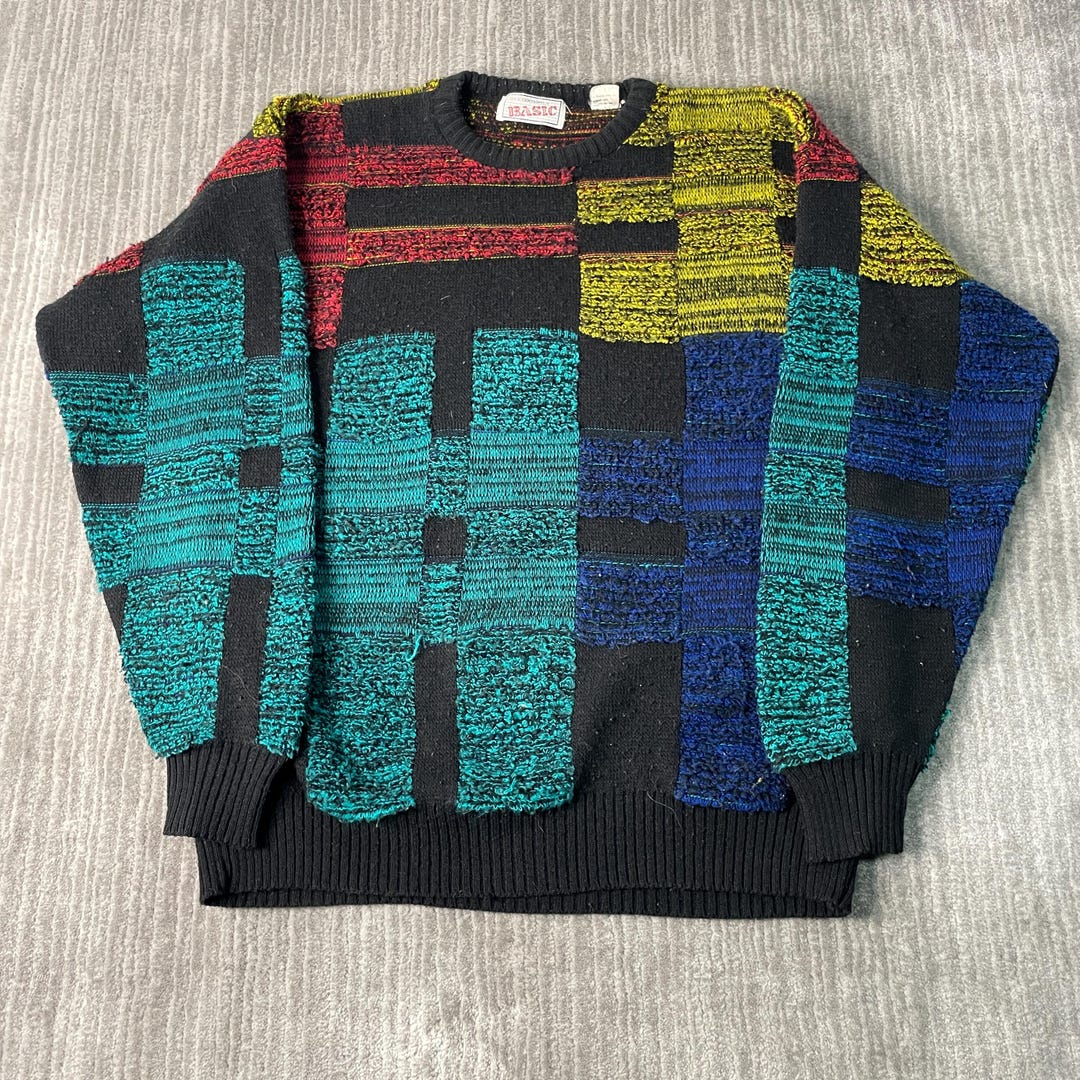 Vintage 2000s Basic Abstract Pattern Essential Streetwear Y2K Aesthetic ...