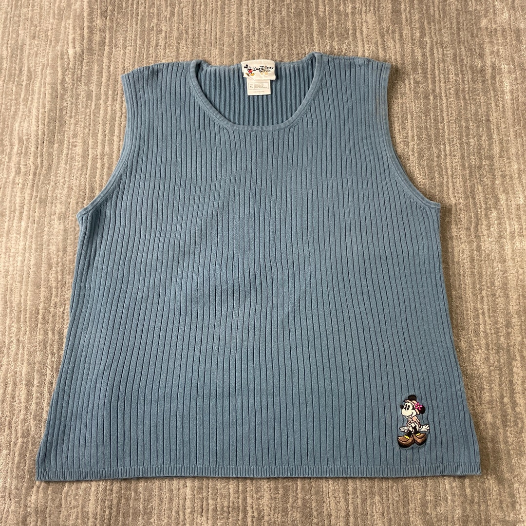 Vintage 2000s Walt Disney Minnie Mouse Stitched Logo Ribbed Texture ...