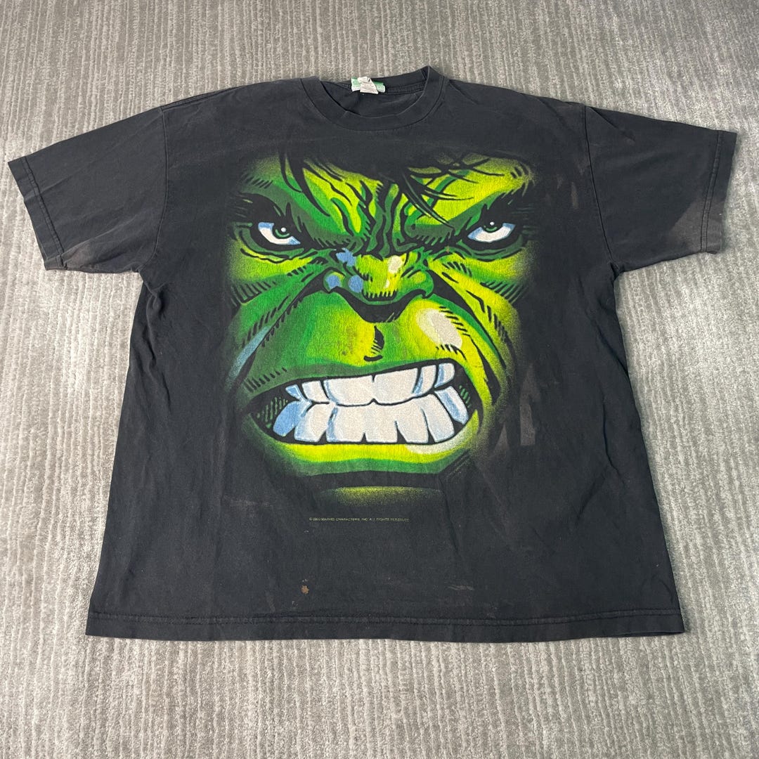 Vintage 2000s Marvel the Incredible Hulk Super Hero Cartoon Comic Basic ...