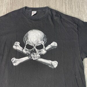 Vintage 2000s Skulls & Bones Big Print Design Y2K Aesthetic - Etsy