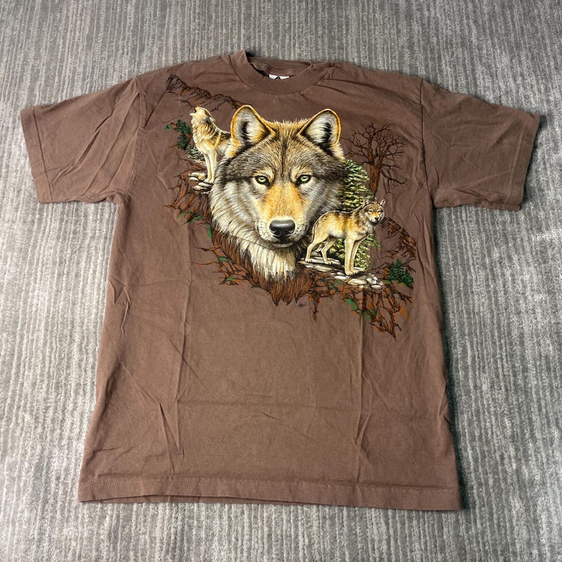 Vintage Wolf Shirt - Etsy