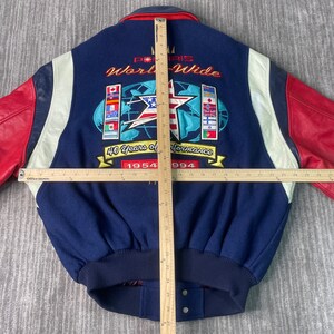 Vintage 90s Polaris Snow Mobile Winter Season Stitched Embroidered Logo Sportswear Athletic Blue ...