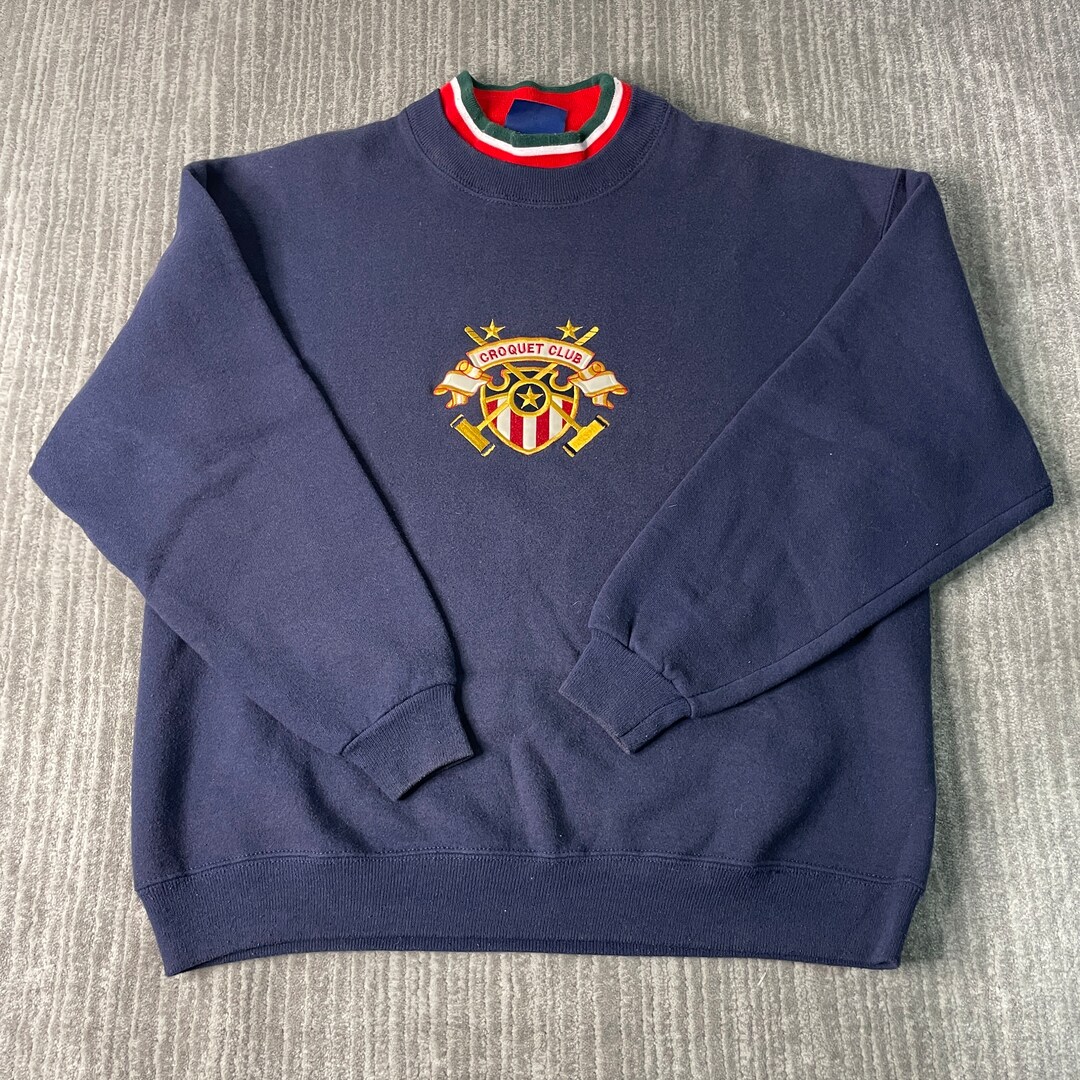 Vintage 2000s Croquet Club Small Logo Basic Essential Streetwear Preppy ...