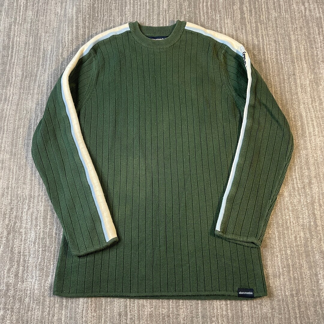 Vintage 2000s Abercrombie Y2K Striped Arm Lining Ribbed - Etsy