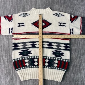 Vintage 2000s Studio Abstract Pattern Causal Preppy Style Hand Knit ...