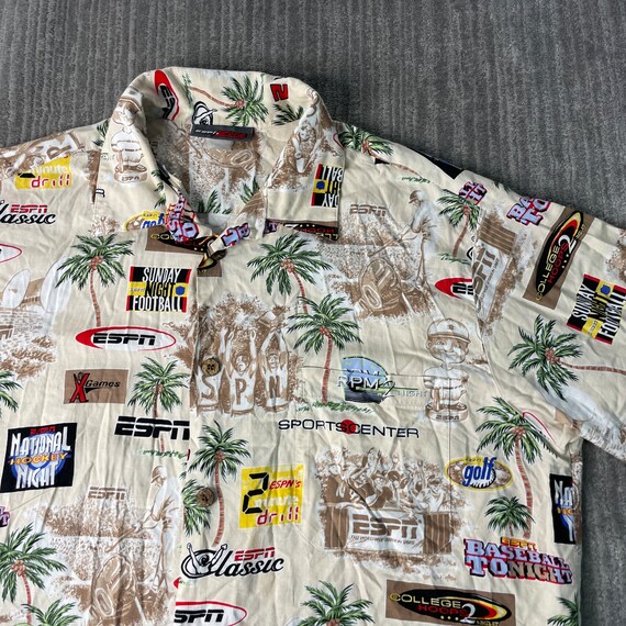 Vintage 2000s ESPN Zone One Pocket Abstract Pattern S… - Gem