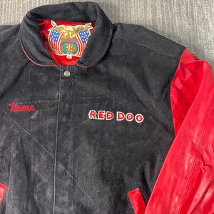 Vintage 90s Red Dog Jeff Hamilton Beer Alcohol Double Sided Y2K ...