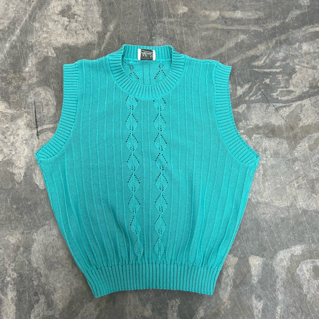 Vintage 90s Alicia Cute Preppy Style Ribbed Abstract Pattern Essential ...