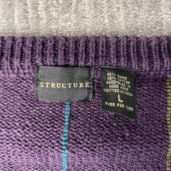 Vintage 2000s Structure Striped Abstract Pattern Basi… - Gem