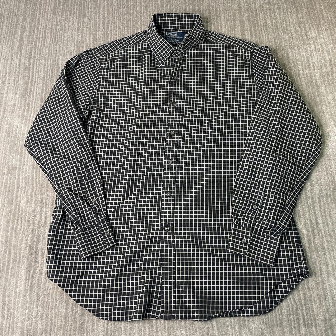 Vintage 2000s Polo Ralph Lauren Plaid Pattern Basic Casual Preppy Y2K ...