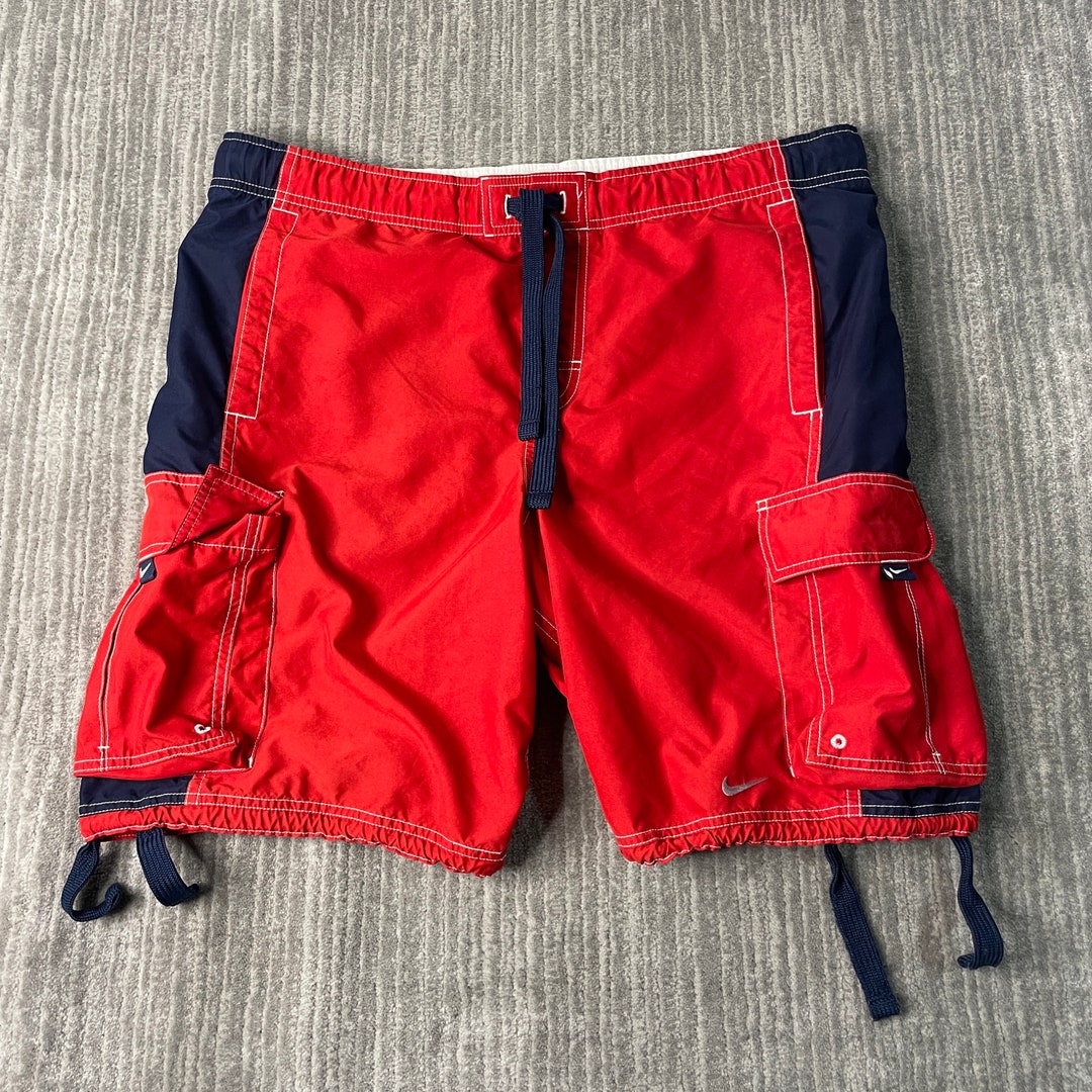 Vintage 2000s Nike Swoosh Check Multiple Pocket Cargo Style Y2K ...