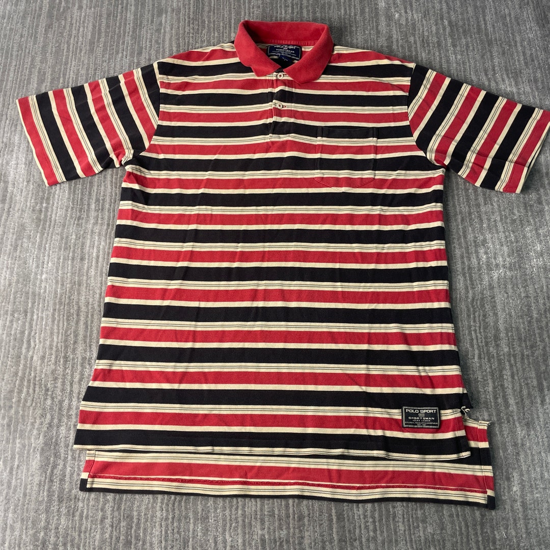 Vintage 2000s Polo Ralph Lauren Sportsman One Pocket Striped Pattern ...