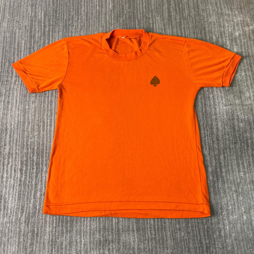 Vintage 80s Ace Spades Small Logo Basic Essential Made in USA ...